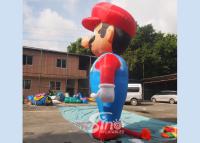 China 5m High Inflatable Super Mario for Advertising Promotion Flame Retardant PVC for sale