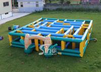 China 12x12m Giant Inflatable Corn Maze for Kids and Adults Digital Print Sports Events for sale