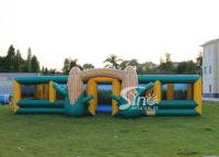 China 12x12m Giant Inflatable Corn Maze for Kids and Adults Digital Print Sports Events for sale