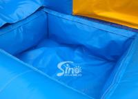 China Commercial inflatable bouncy castle with double slide and removable banner for sale