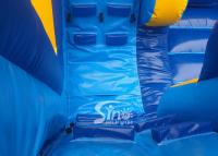 China Commercial inflatable bouncy castle with double slide and removable banner for sale