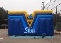 China Commercial inflatable bouncy castle with double slide and removable banner for sale