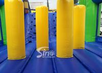 China Outdoor Commercial Jungle Shark Inflatable Obstacle Course 610g PVC for Kids Adults for sale
