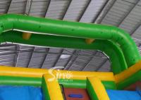 China Commercial 25ft High Tropical Inflatable Water Slide with Double Pool 10m x 5.5m for sale