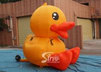 China 3m High Giant Inflatable Yellow Duck for Outdoor Advertising Promotion for sale
