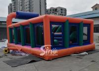 China Giant Fun Adults Jumping Inflatable Obstacle Course For Challenge Run Party for sale