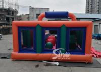 China Giant Fun Adults Jumping Inflatable Obstacle Course For Challenge Run Party for sale