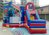 China 6x5m Kids Spiderman Inflatable Jumping Castle with Slide 18oz PVC Bounce House for sale