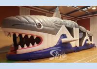 China Giant Inflatable Shark Obstacle Course for Kids and Adults EN14960 Certified 610gsm PVC for sale