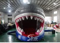 China Giant Inflatable Shark Obstacle Course for Kids and Adults EN14960 Certified 610gsm PVC for sale