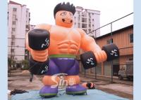 China Custom 5m High Inflatable Fitness Muscle Man for Gym Promotion Advertising for sale