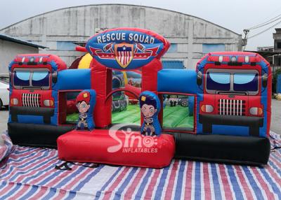 China Giant Rescue Squad Inflatable Amusement Park Playground for Kids Outdoor Fun 10x8ft for sale