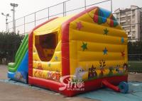 China Commercial Kids Safari Park Inflatable Jumping Castle with Slide 7x5x4.5m for sale