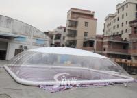 China Custom Size Inflatable Swimming Pool Cover Dome Tent 47x38 ft with Water Tube for Commercial Use for sale