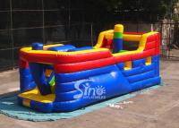 China Kids Commercial Pirate Ship Inflatable Obstacle Course 610g PVC 3-15 Years for sale