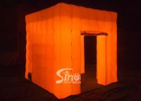 China 8x8ft Portable LED Inflatable Photo Booth Cube for Wedding Events Parties Night for sale