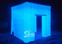 China 8x8ft Portable LED Inflatable Photo Booth Cube for Wedding Events Parties Night for sale