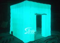 China 8x8ft Portable LED Inflatable Photo Booth Cube for Wedding Events Parties Night for sale