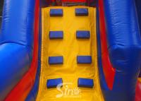 China 6x5m Kids Spiderman Inflatable Jumping Castle with Slide CE EN14960 Certified for sale