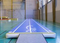 China Custom Size Airtight Inflatable Air Tumble Track 10x2x0.2m Drop Stitch Fabric Gymnastics Mat for sale
