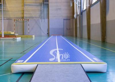 China Custom Size Airtight Inflatable Air Tumble Track 10x2x0.2m Drop Stitch Fabric Gymnastics Mat for sale