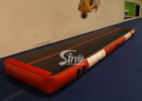 China Custom Size Airtight Inflatable Air Tumble Track 10x2x0.2m Drop Stitch Fabric Gymnastics Mat for sale