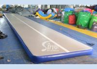 China Custom Size Airtight Inflatable Air Tumble Track 10x2x0.2m Drop Stitch Fabric Gymnastics Mat for sale