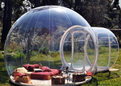 China Commercial Outdoor Hotel Inflatable Transparent Tent 4D x 3H Custom PVC 1.0mm for sale