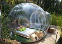 China Commercial Outdoor Hotel Inflatable Transparent Tent 4D x 3H Custom PVC 1.0mm for sale