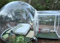 China Commercial Outdoor Hotel Inflatable Transparent Tent 4D x 3H Custom PVC 1.0mm for sale