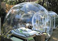 China Commercial Outdoor Hotel Inflatable Transparent Tent 4D x 3H Custom PVC 1.0mm for sale