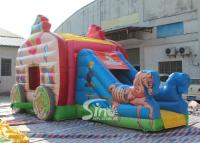 China Commercial Grade Pink Princess Carriage Inflatable Bouncy Castle Slide 25x13ft Lead Free for sale