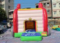 China Commercial Grade Pink Princess Carriage Inflatable Bouncy Castle Slide 25x13ft Lead Free for sale