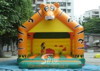 China Inflatable Tiger Bouncy Castle 5.2x4.0x4.0m for Kids Commercial Grade Jumping Castle for sale