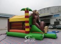China 21x13 Kids Jungle Monkey Inflatable Combo Bouncy Castle For Theme Park for sale