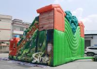 China Jungle Theme Kids Backyard Inflatable Amusement Park 3m x 4m Digital Printing Outdoor Fun for sale