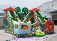 China Jungle Theme Kids Backyard Inflatable Amusement Park 3m x 4m Digital Printing Outdoor Fun for sale