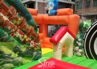 China Jungle Theme Kids Backyard Inflatable Amusement Park 3m x 4m Digital Printing Outdoor Fun for sale