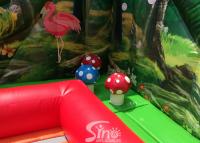 China Jungle Theme Kids Backyard Inflatable Amusement Park 3m x 4m Digital Printing Outdoor Fun for sale