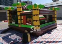 China Dinosaur Park Inflatable Bounce Slide Combo Jumping Castle With Slide For Inflatable Games for sale