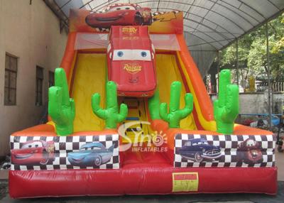 China 6m High Kids Inflatable Car Slide Extreme Speed Race for Outdoor Entertainment 8x5x6m for sale
