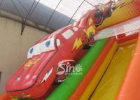 China 6m High Kids Inflatable Car Slide Extreme Speed Race for Outdoor Entertainment 8x5x6m for sale