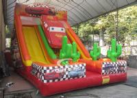 China 6m High Kids Inflatable Car Slide Extreme Speed Race for Outdoor Entertainment 8x5x6m for sale