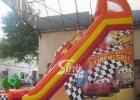 China 6m High Kids Inflatable Car Slide Extreme Speed Race for Outdoor Entertainment 8x5x6m for sale