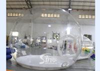 China 4m Outdoor Transparent Inflatable Camping Bubble Tent with 2m Frame Tunnel Entrance for sale