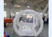 China 4m Outdoor Transparent Inflatable Camping Bubble Tent with 2m Frame Tunnel Entrance for sale