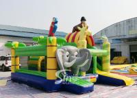China Inflatable Elephant Bouncy Castle 7x6x4m Kids Indoor Outdoor Playground CE EN14960 for sale