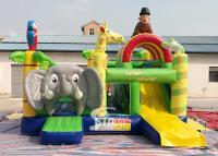 China Inflatable Elephant Bouncy Castle 7x6x4m Kids Indoor Outdoor Playground CE EN14960 for sale