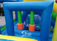 China Sealife Inflatable Bouncy Castle with Slide 7x6x4m for Kids Commercial Grade for sale