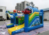 China Sealife Inflatable Bouncy Castle with Slide 7x6x4m for Kids Commercial Grade for sale